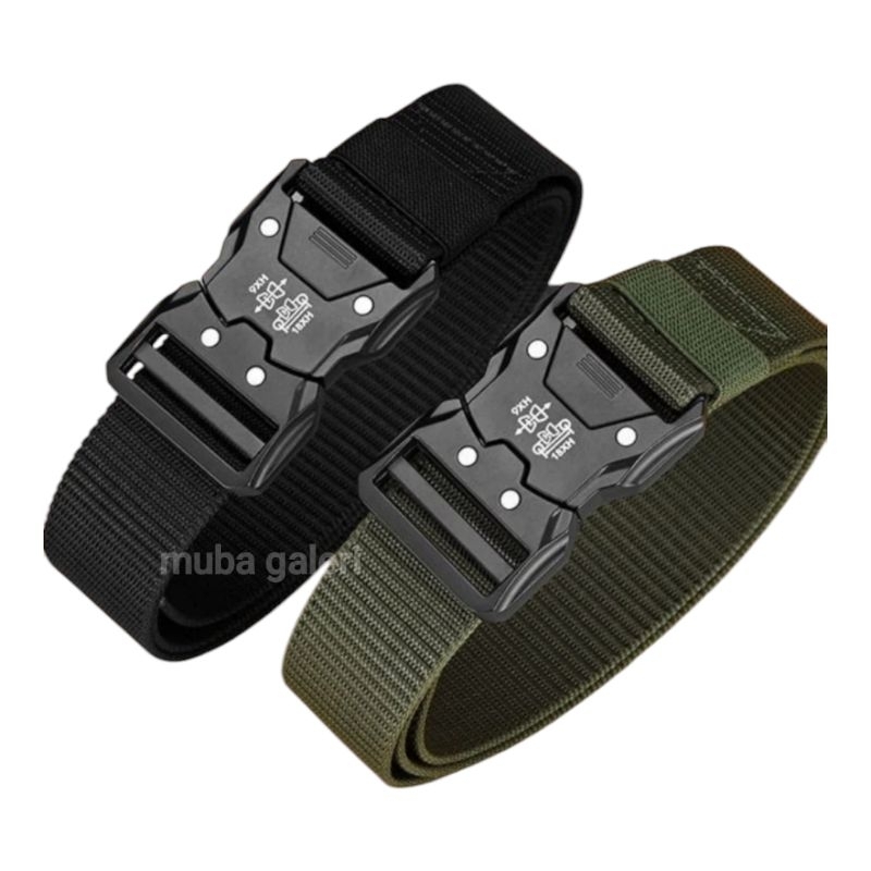 Men's TACTICAL MILITARY BELT LATEST IMPORTED NON-METAL NYLON CANVAS ...