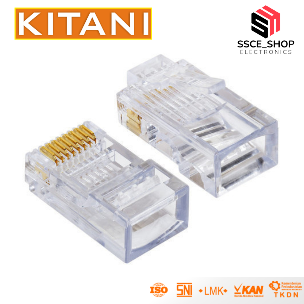 Anti-gall RJ45 Pin/RG45 LAN Connector/RG 45 8 Pin UTP CAT5E Connector ...