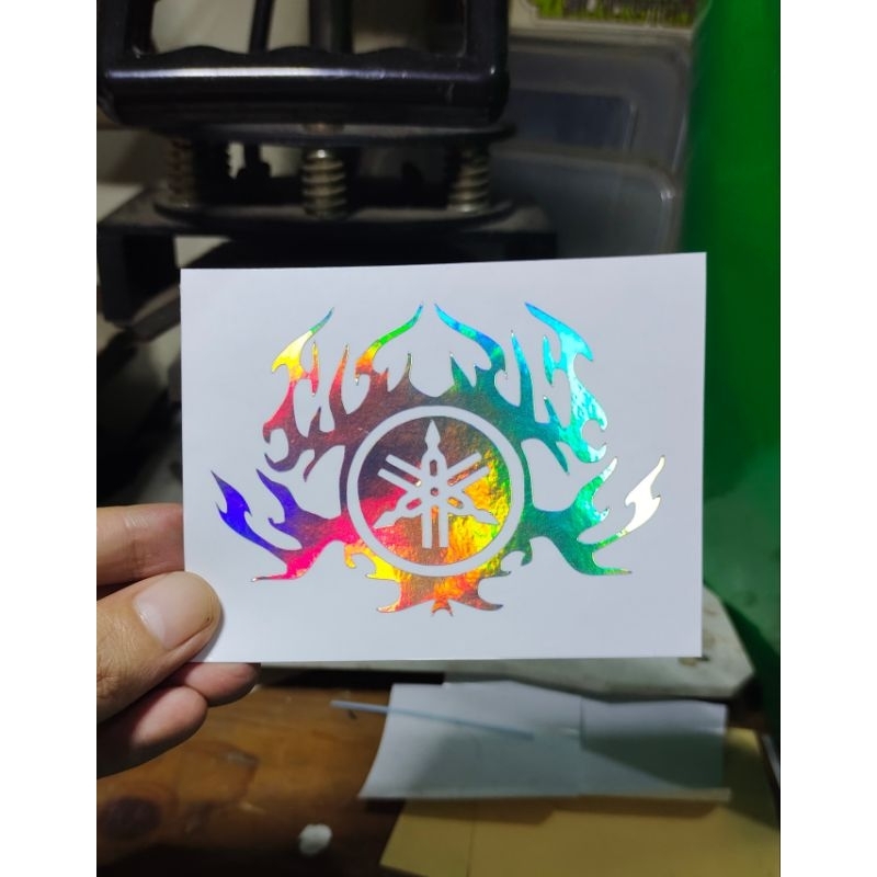 Yamaha fire stickers custom motorbike cutting stickers | Shopee Philippines
