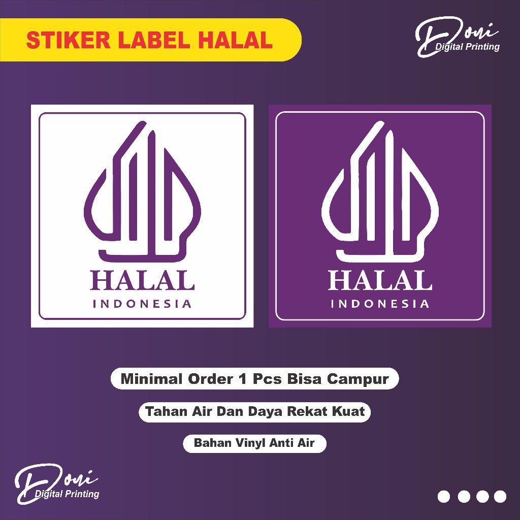 Halal Logo Stickers / Halal Food Stickers / Halal Drink Stickers ...