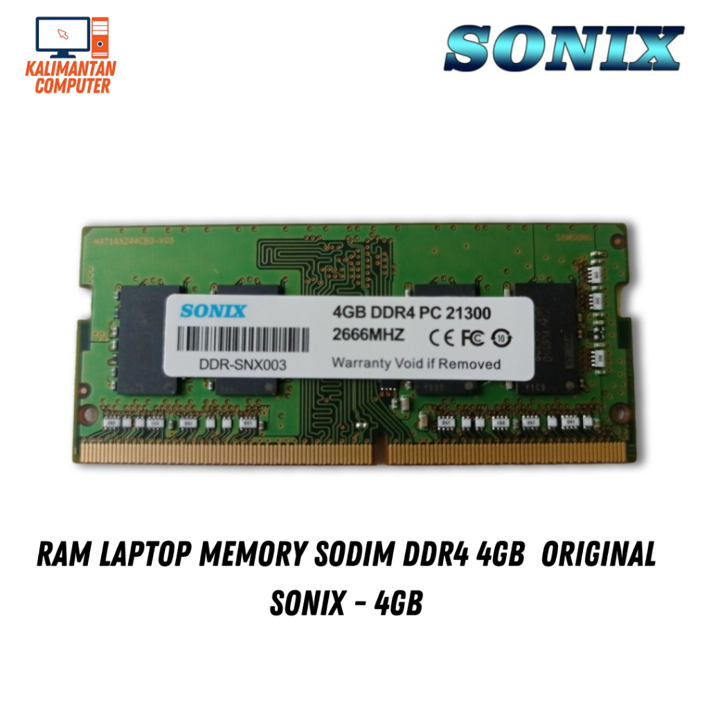RAM LAPTOP MEMORY SODIM DDR4 4GB ORIGINAL SONIX - 4GB DDR4 2666MHZ ...