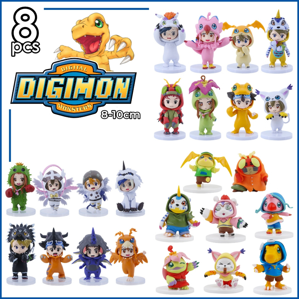 DIGIMON ADVENTURE Action Figure set Cosplay Ver.- Miniature Pokemon ...