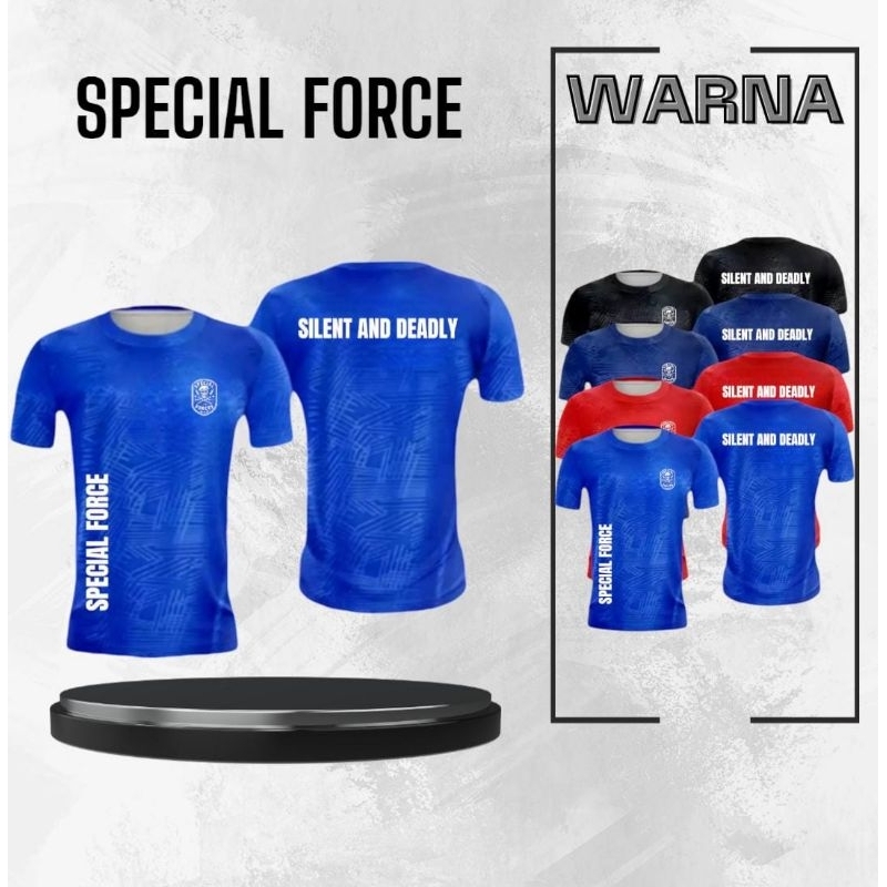 Special FORCE DESIGN EMBOSED MOTIF T-SHIRTS SILENT AND DEADLY/DRFIT ...