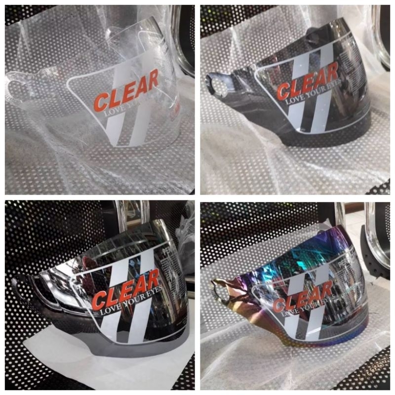 Clear glass helmet ink cx22,ink cx25, ink cx 390, kyt forza, kyt romeo ...