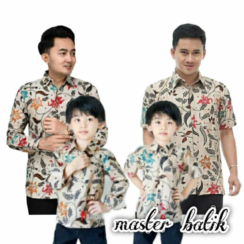 Father son batik couple lotus motif (gudang_batik91) | Shopee Philippines