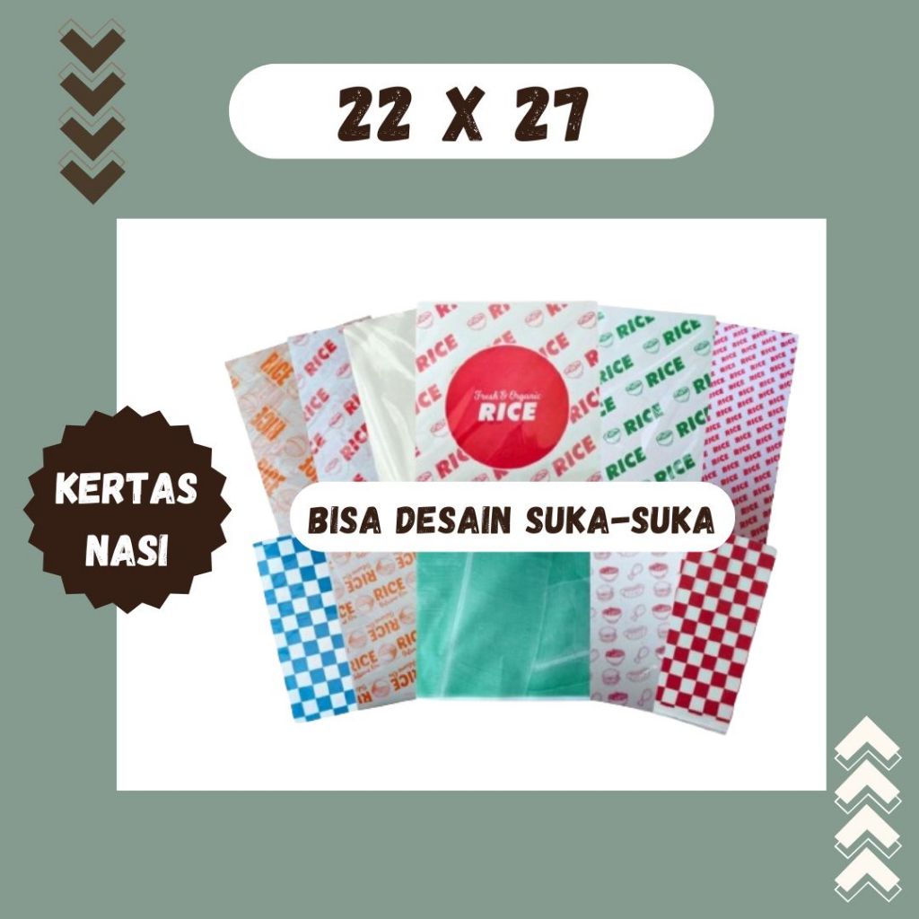 Kfc Rice Paper | Logo printing | 27 X 22 | Foodgrade | Paper wrap ...