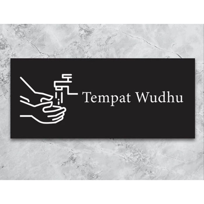 ACRYLIC SIGN WUDHU PLACE | ACRYLIC SIGN BOARD | SIGN PRINTED | Shopee ...