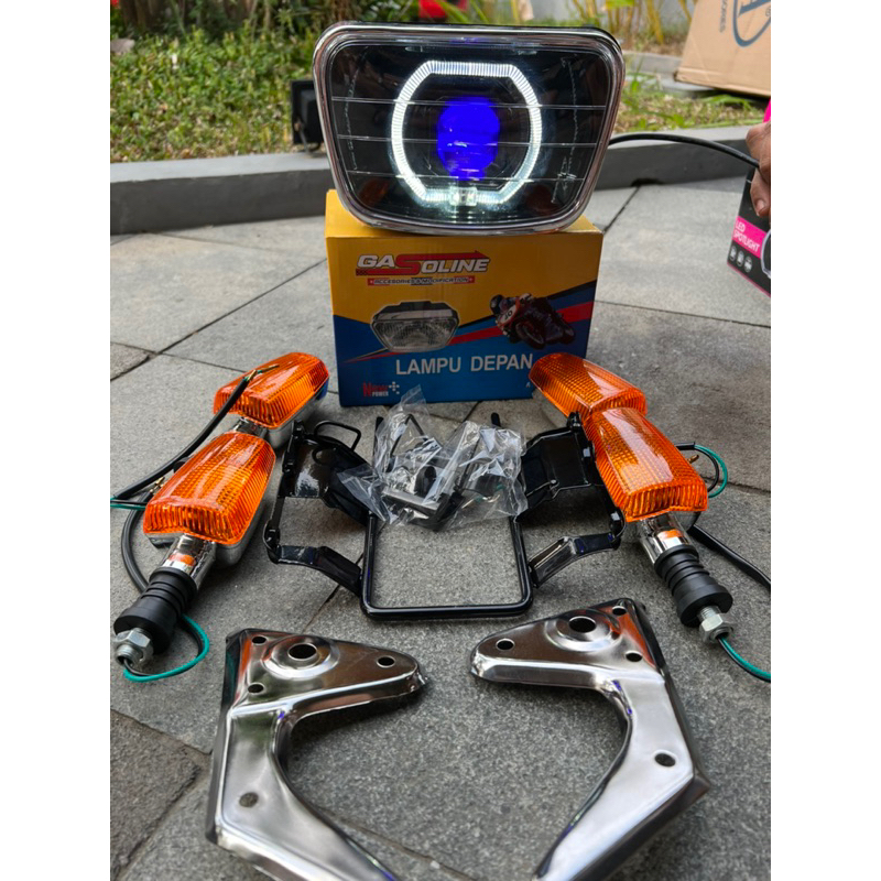 Rx king biled MATRIX headlights full set of Sen brackets | Shopee ...