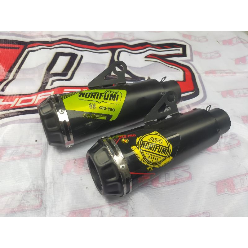 HITAM Silincer Racing Exhaust Norifumi GTX PRO SLINCER Only BLACK INLET ...