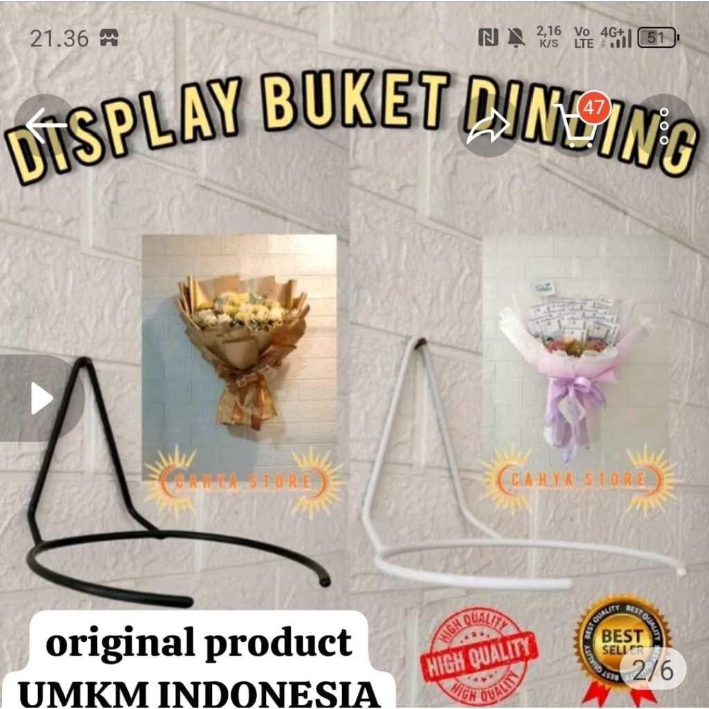 Wall bouquet display/flower bouquet rack/bouquet stand/wall shelf ...