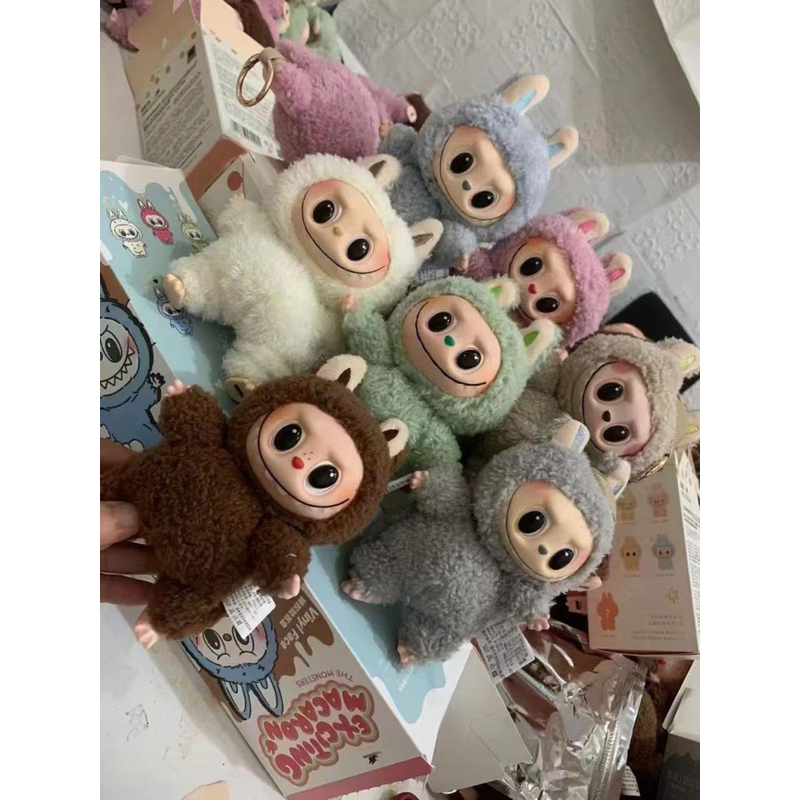Labubu BANGKOK Sealed Exciting Macaron Vynil Face Keychain. Cute Viral ...