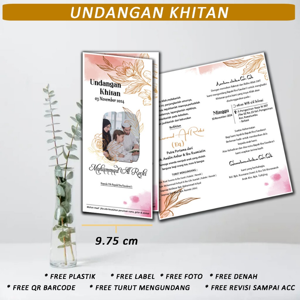 1 PCS Circumcision Invitation Circumcision Invitation - Circumcision ...