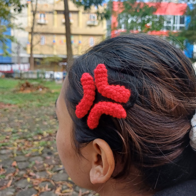 Angry CROCHET HAIRCLIP / EMOT SARAH KNITTED CLIP | Shopee Philippines
