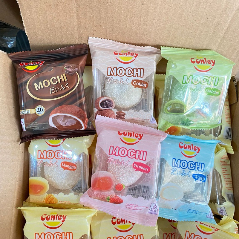 Conley Mochi Premium 30gr Chocolate Mango Strawberry Flavor | Shopee ...