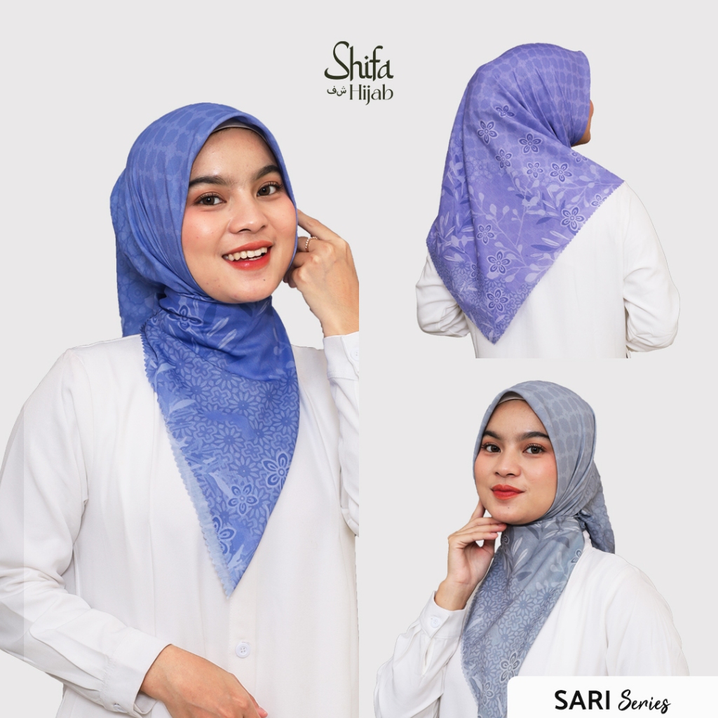 Shifa HIJAB - SARI | Sublime JILBAB PREMIUM LASER CUT QUARTER MOTIF ...