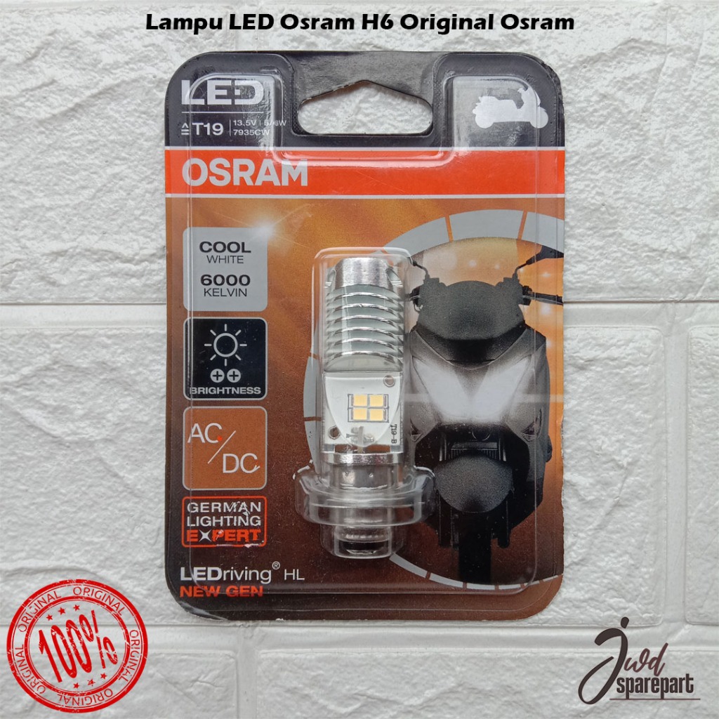 PUTIH Led Light Osram H6 M5 Motor Duck Matic AC DC White | Shopee ...