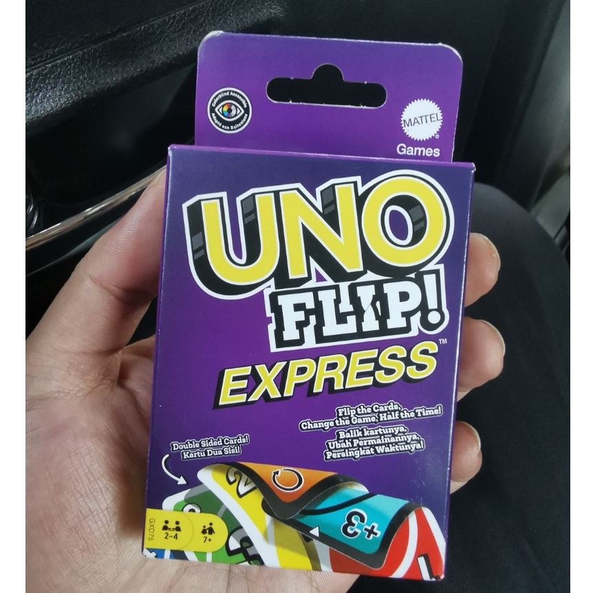 Uno FLIP Express Card new fun children's toy Card original by Mattel ...