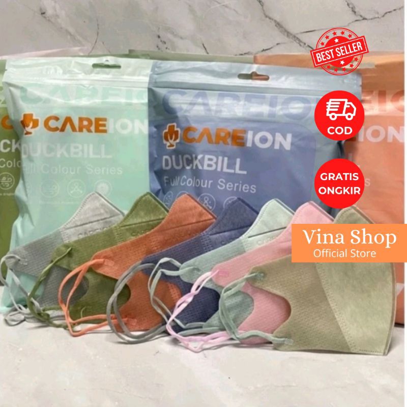 Duckbill Mask Full Color Mix Careion and Dr ITC (1 Pcs) | Shopee ...
