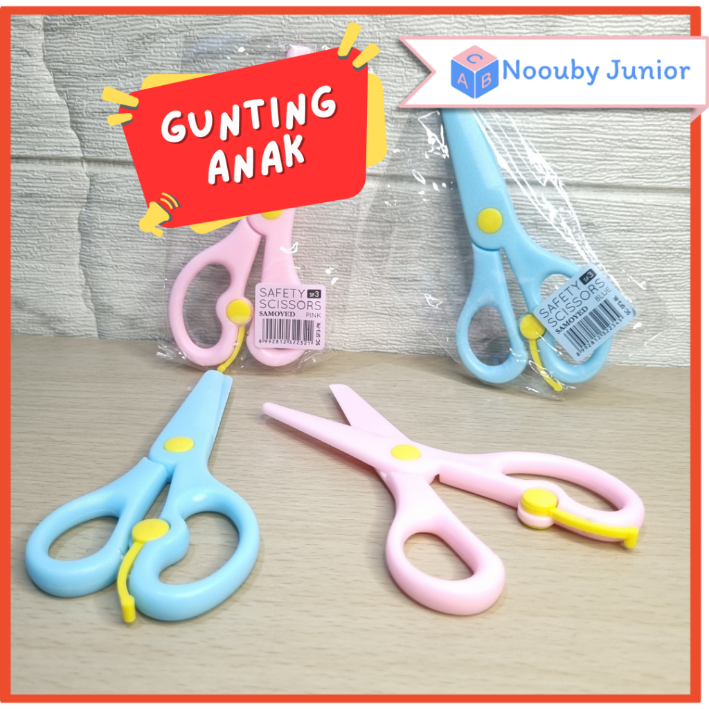 Children's Scissors Safe Round Edge Blunt Plastic - Children's Paper ...