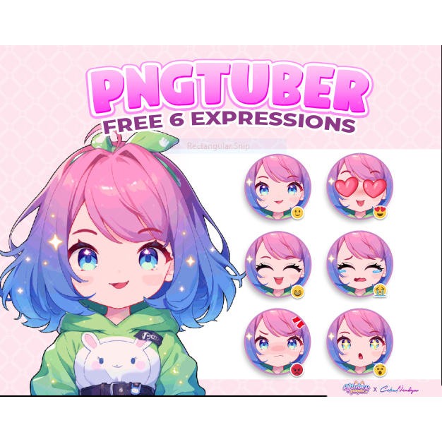 Adorable PNG Tubers for Virtual Personas on Your Streaming, Creative ...