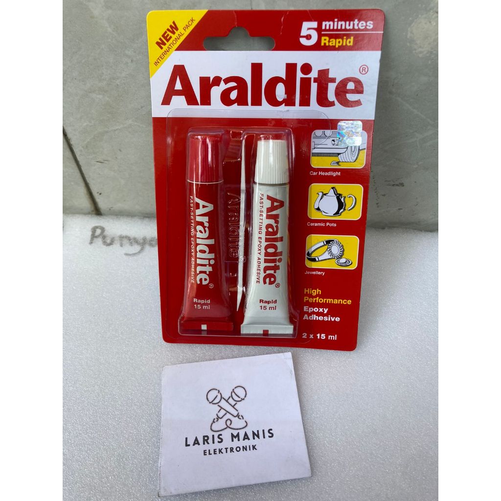 MERAH PUTIH Araldite iron Epoxy Glue rapid red and white aralnite ...