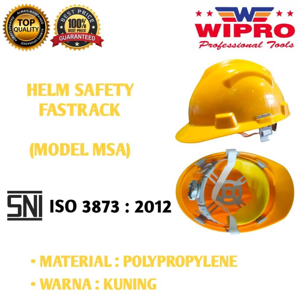 Sni FASTRACK Project SAFETY Helmet Yellow Color Yellow FASTRACK Project ...