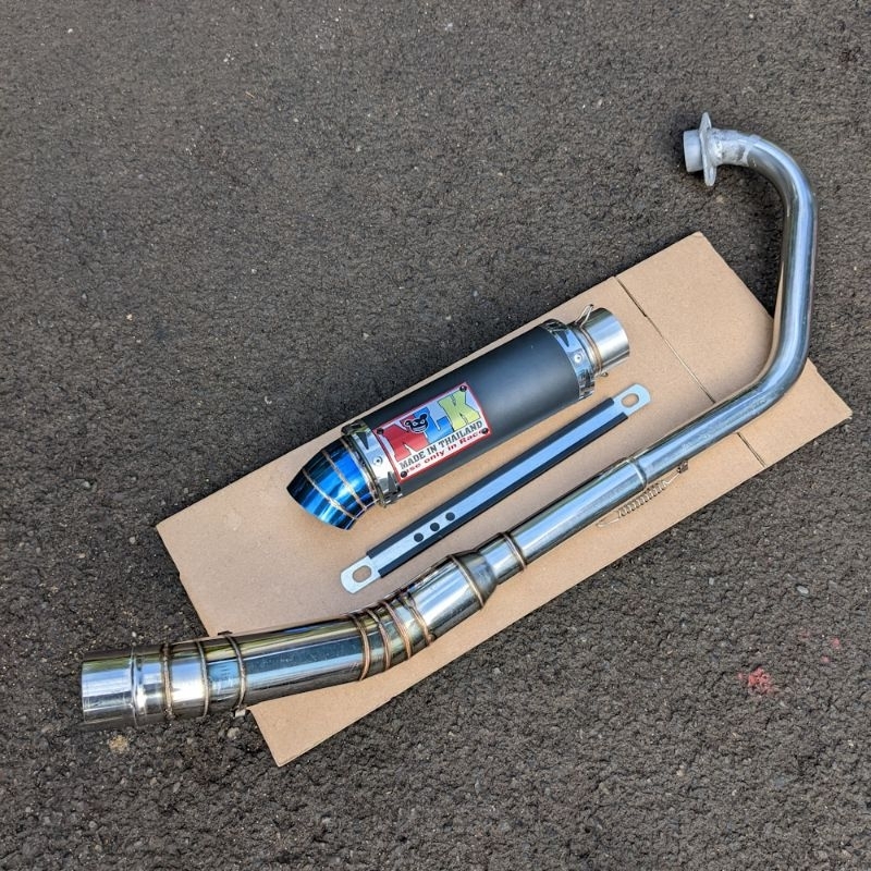 Nlk Open Spec pipe exhaust 51 mm for Rusi tc 125 155 Tmx 125 155 Bajaj ...