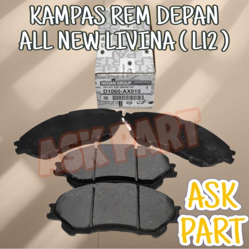 Brake PAD BRAKE PAD Front DISPAD BRAKE PAD ALL NEW GRAND LIVINA L12 XPANDER | Shopee Philippines
