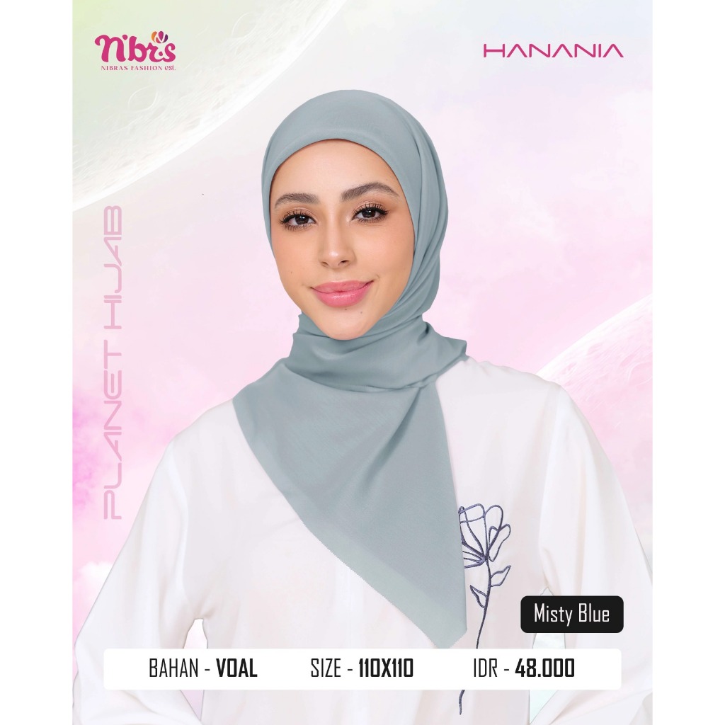 NIBRAS HANANIA SQUARE HIJAB / NIBRAS RECTANGULAR HIJAB | Shopee Philippines
