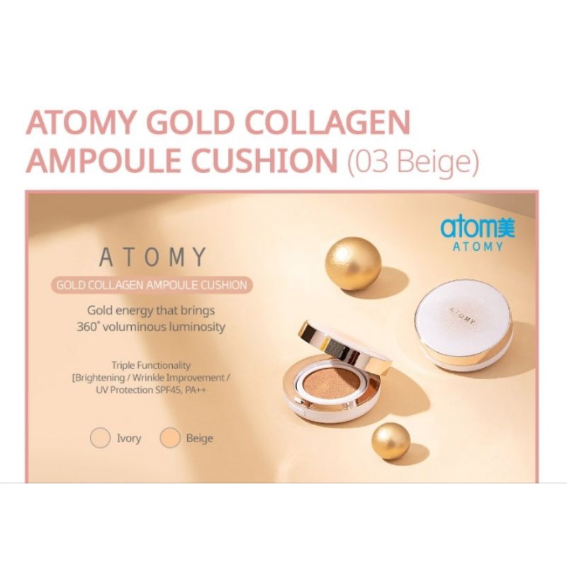 Atomy Gold Collagen Ampoule Cushion 03 (Beige) | Shopee Philippines