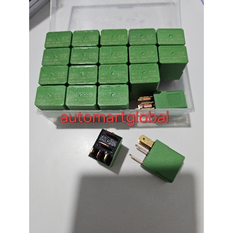 HIJAU Green relay 5 legs 24v Isuzu elf nkr71 nmr71 naiz 1pc | Shopee ...