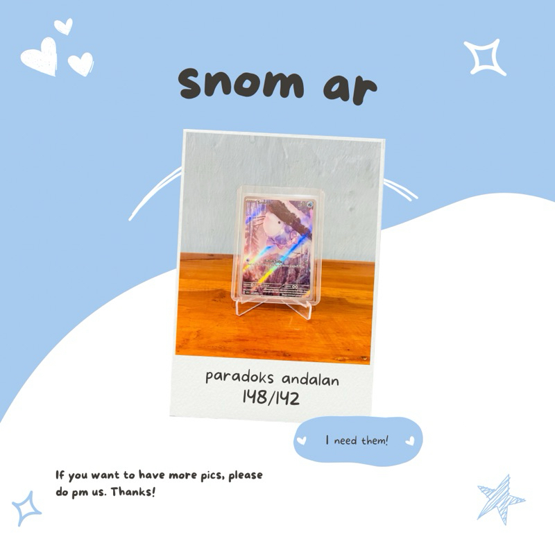 Snom AR SV5S 148/142 Pokemon TCG Indonesia | Shopee Philippines