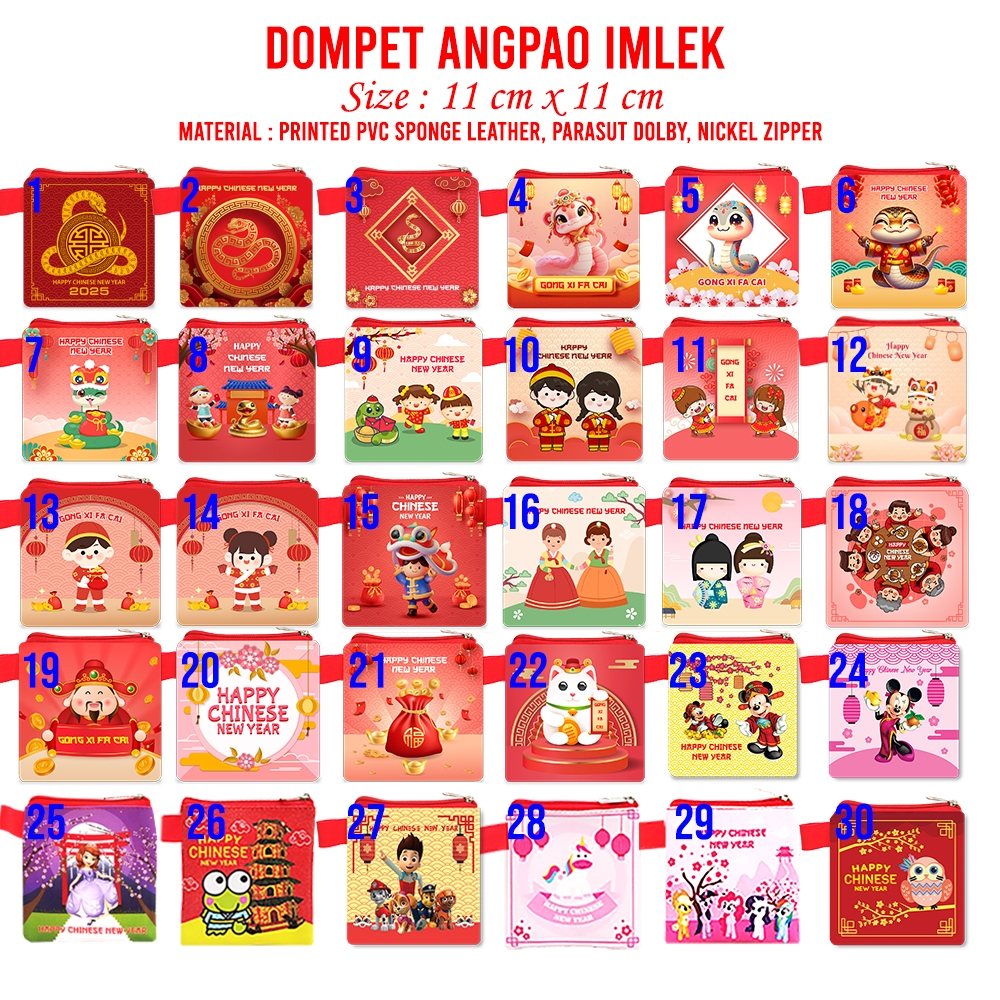 Custom Chinese New Year Angpao Different Names and Different Pictures ...
