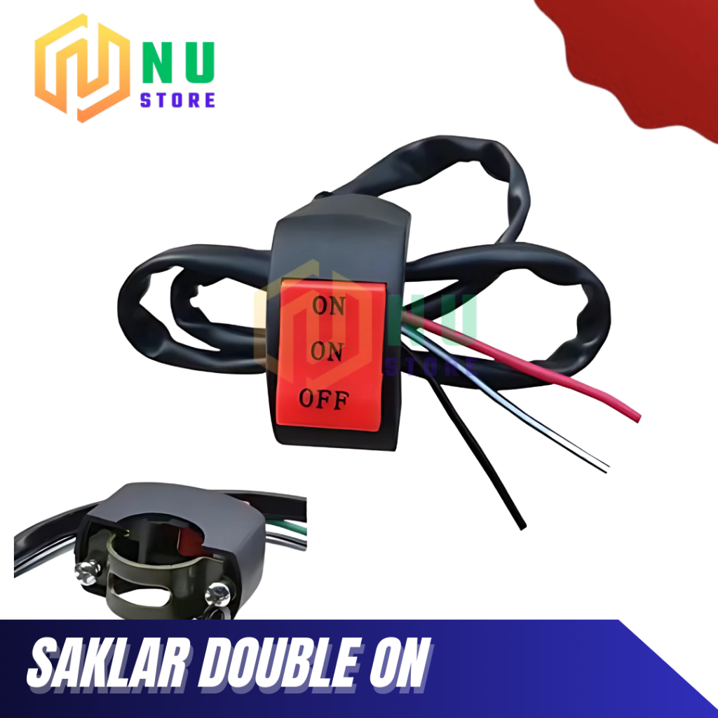TOMBOL Double ON SWITCH | 3 BUTTON SWITCH | Motorcycle LIGHT SWITCH ...