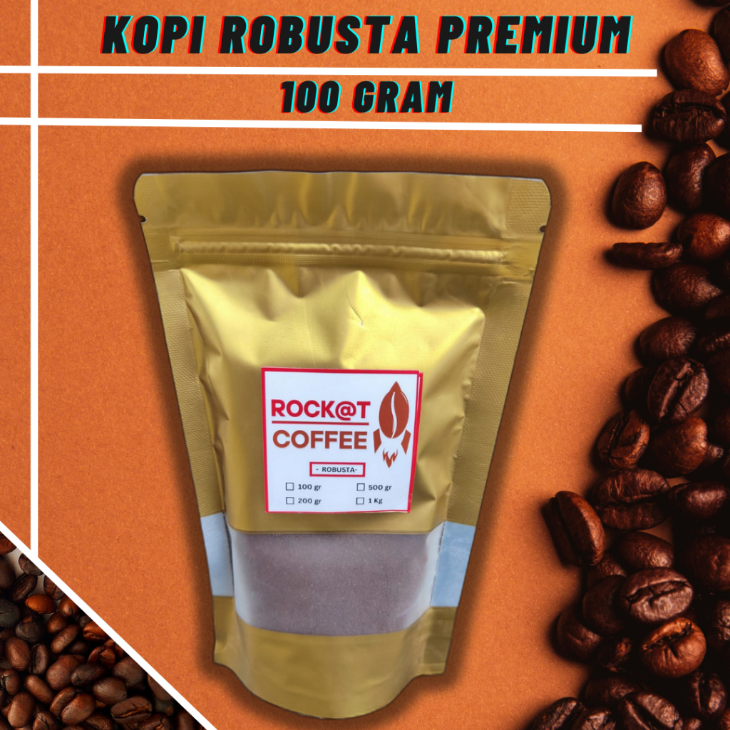 Robusta Premium Powder Coffee 100 Gram Rock@t Coffee | Shopee Philippines