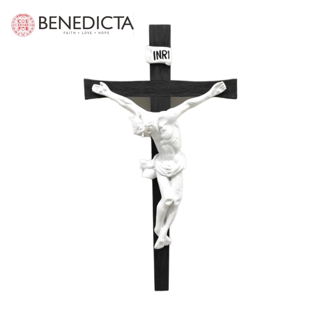 KAYU Pain OF JESUS EDGE ZIBORI WHITE - CATHOLIC CROSS - HANGING CROSS ...