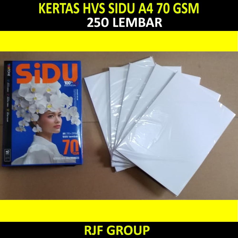 Sidu A4 PAPER 70 gsm 250 SHEETS | Shopee Philippines