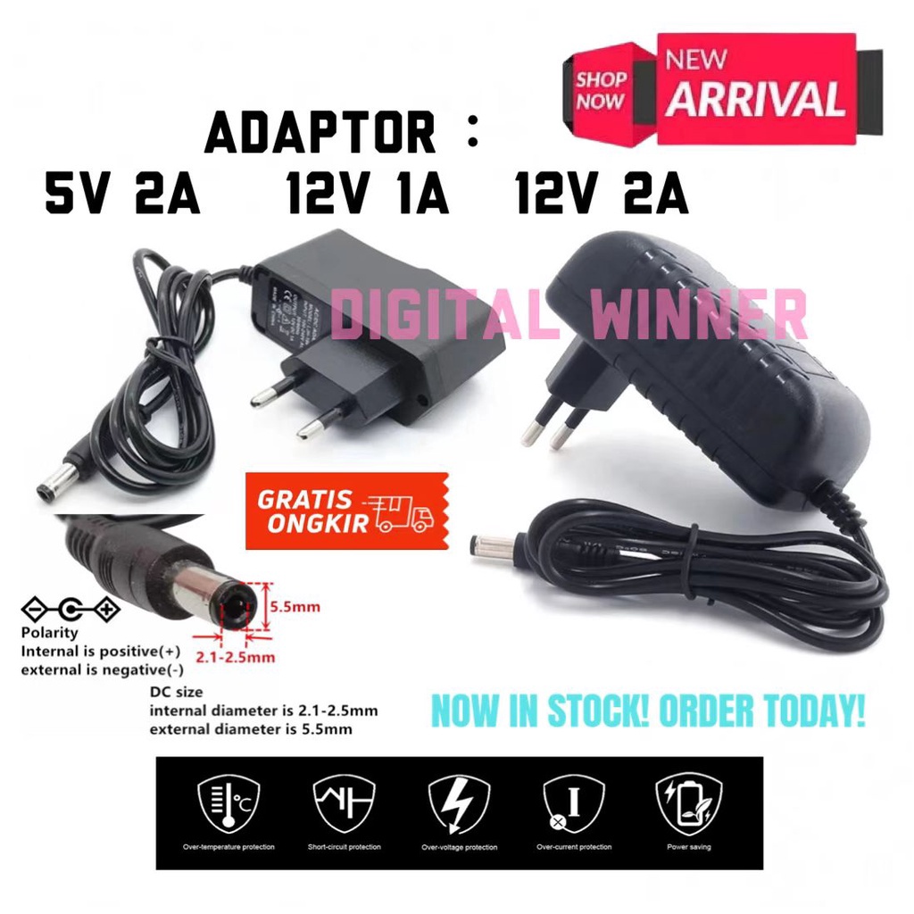 Adapter 12V 1A Adapter 12V 2A Adapter 5V 2A Adapter | Shopee Philippines