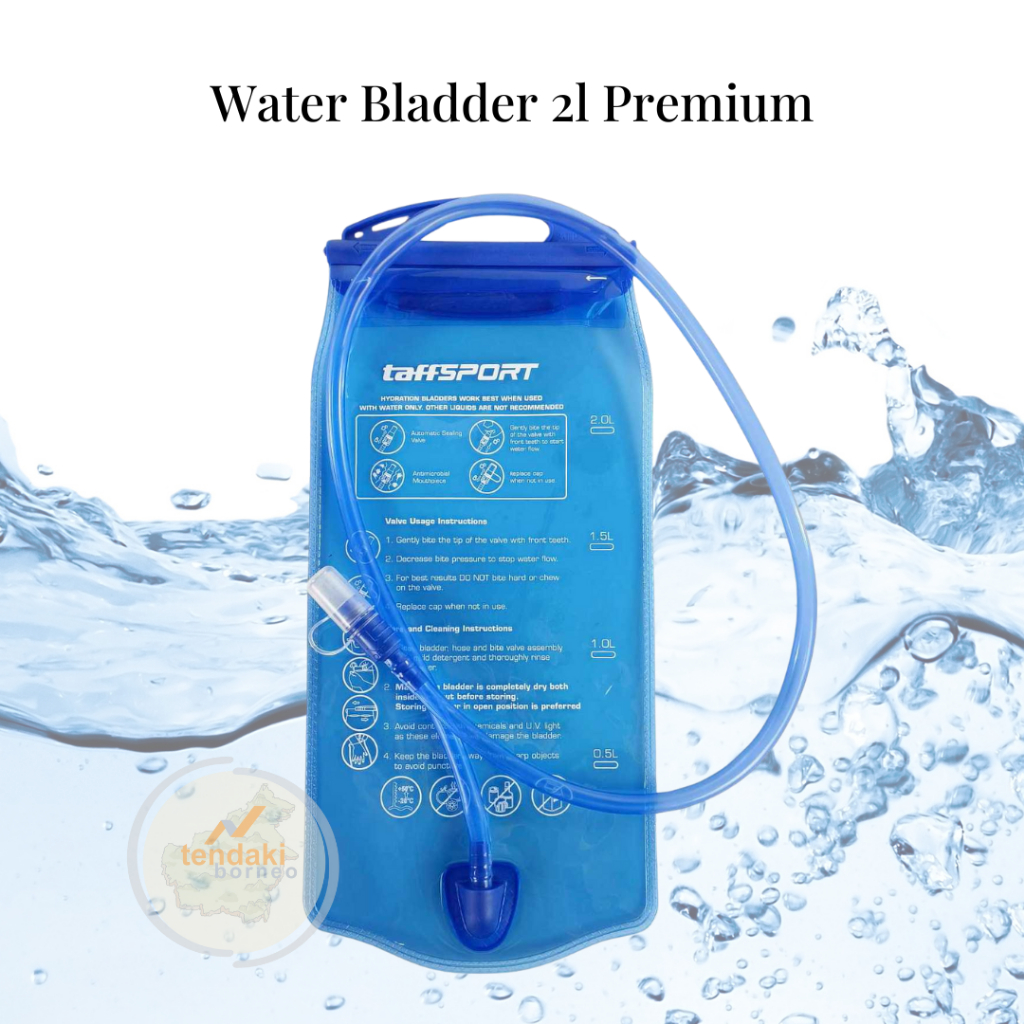 Taffsport Bicycle Drinking Water Bag Water Bladder Hydration Bag 2L ...