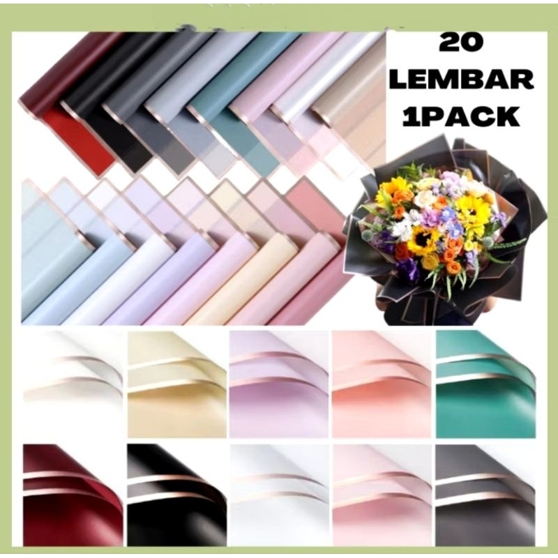 20 Sheets of Cellophane List Paper Bouquet Paper Flower Wrapping Paper ...