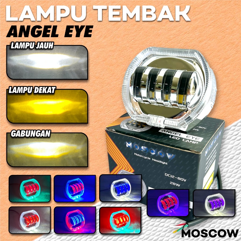 PROJIE BI LED PROJI BILED SHOOTING LIGHT 4 LENS 8D PROJIE DEVIL EYE ...