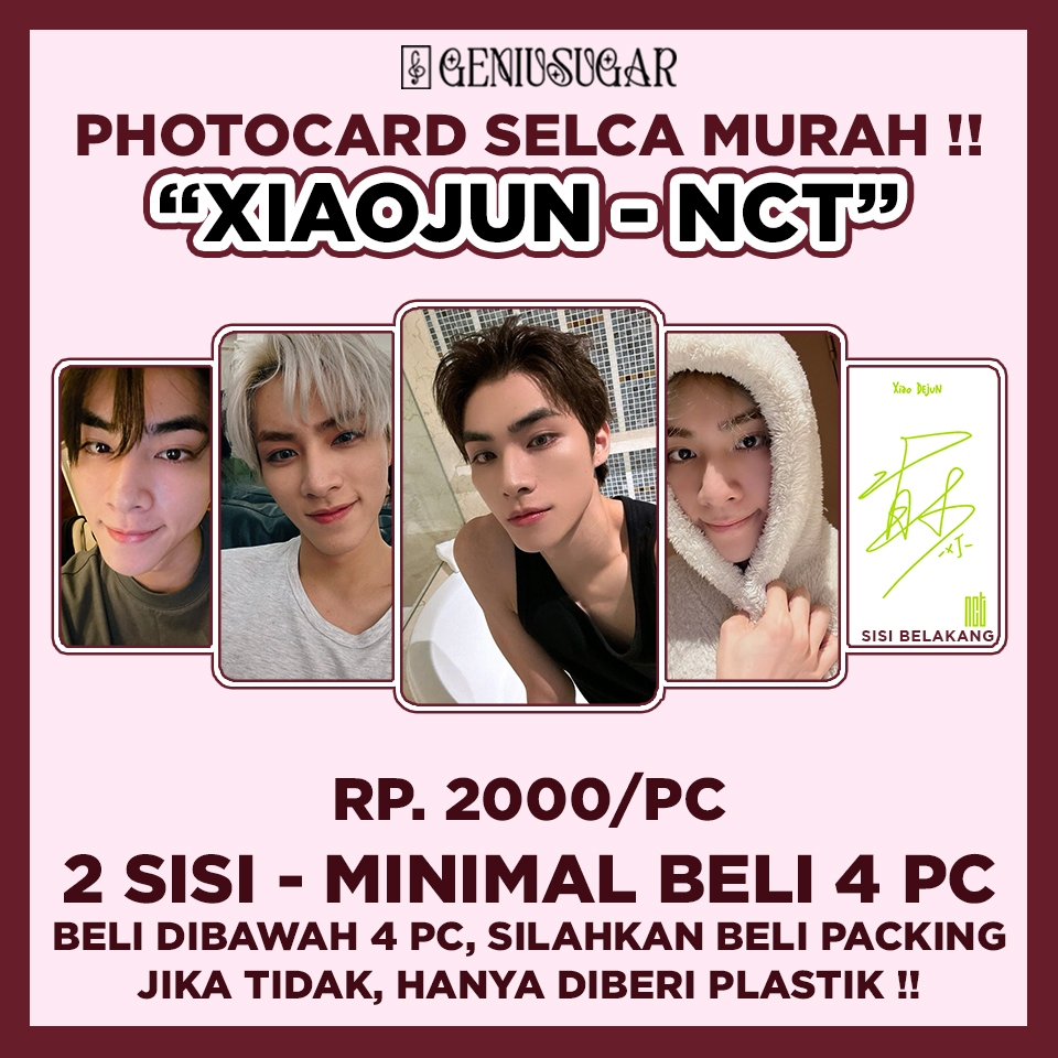 [MIN. BUY 4 PC] WAYV XIAOJUN SELCA UNOFFICIAL PHOTOCARD | Shopee ...