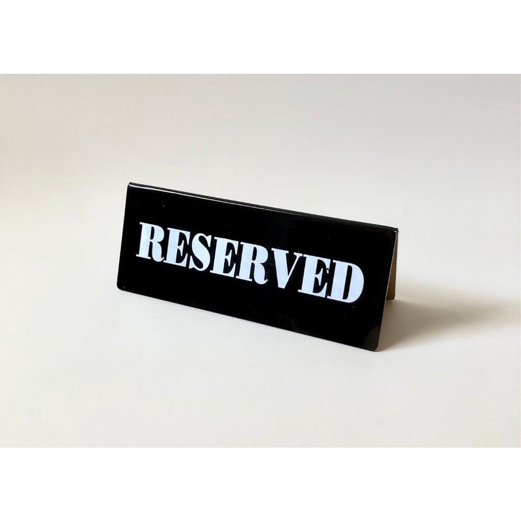 Reserved Acrylic Table Board Reserved Table Sign Acrylic Table Board ...