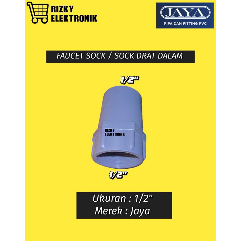 SDD 1/2 inch Faucet Sock Drat Socket PVC Pipe Connection JAYA | Shopee ...