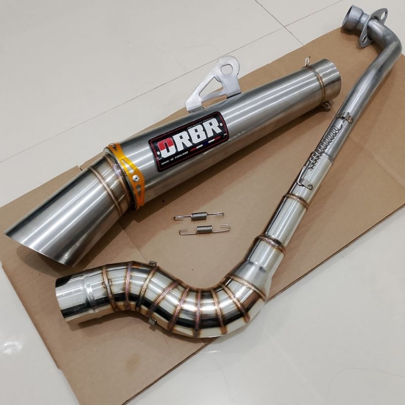 (Highmount) Orbr canister conical exhaust open spec for wave 125 Fury ...