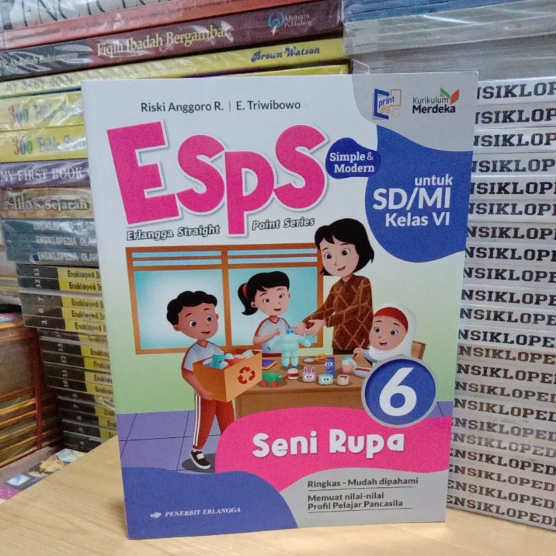 Original ESPS FINE ARTS book for elementary school class 6 Merdeka ...