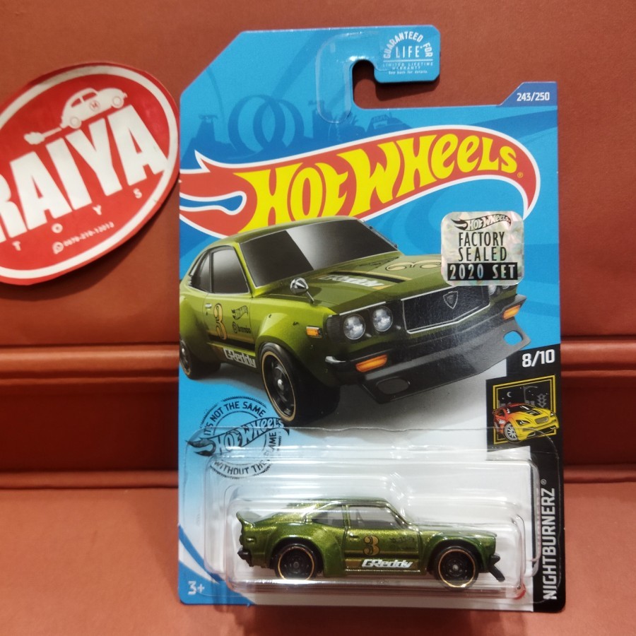 HIJAU Hot Wheels MAZDA RX-3 RX 3 green Greddy Factory Sealed 2020 ...