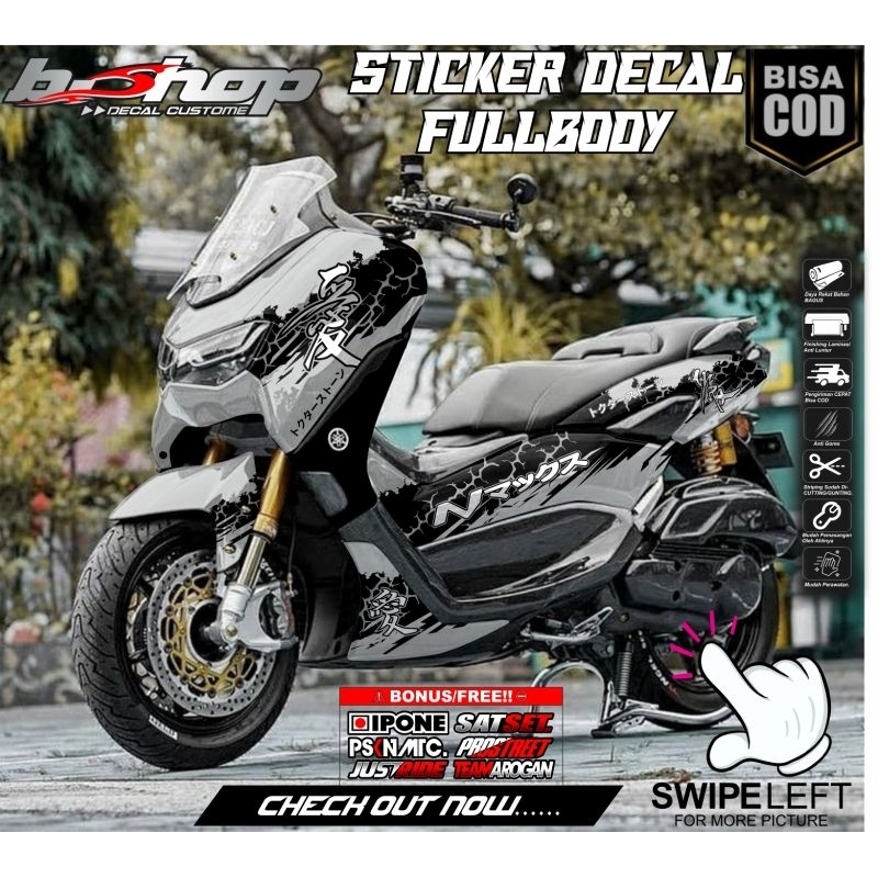 Yamaha Nmax Sticker Decal with New Hayabusa Nmax Motif, Can Also Be Old ...