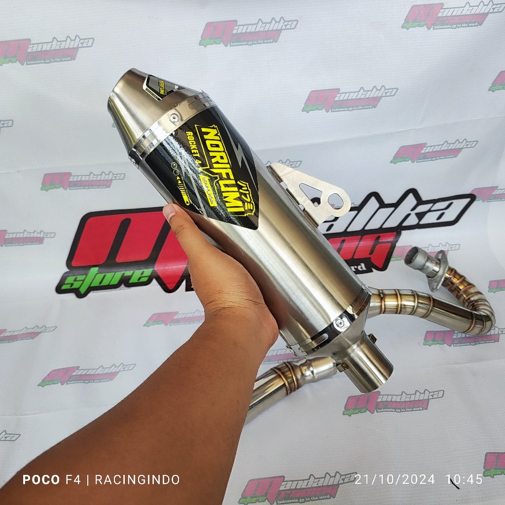 Canister pipe Norifumi Rocket 4 ไมีย์ย์ョ民ร for xrm 110 xrm 125 honda ...