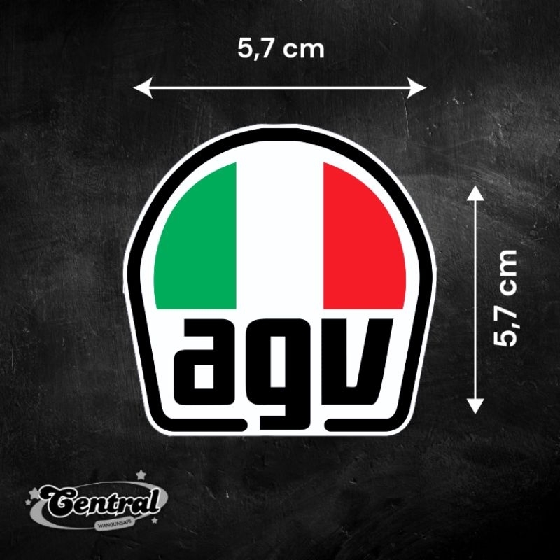Agv Helmet Cutting Sticker | Glossy Laminated AGV Logo Sticker | Shopee ...